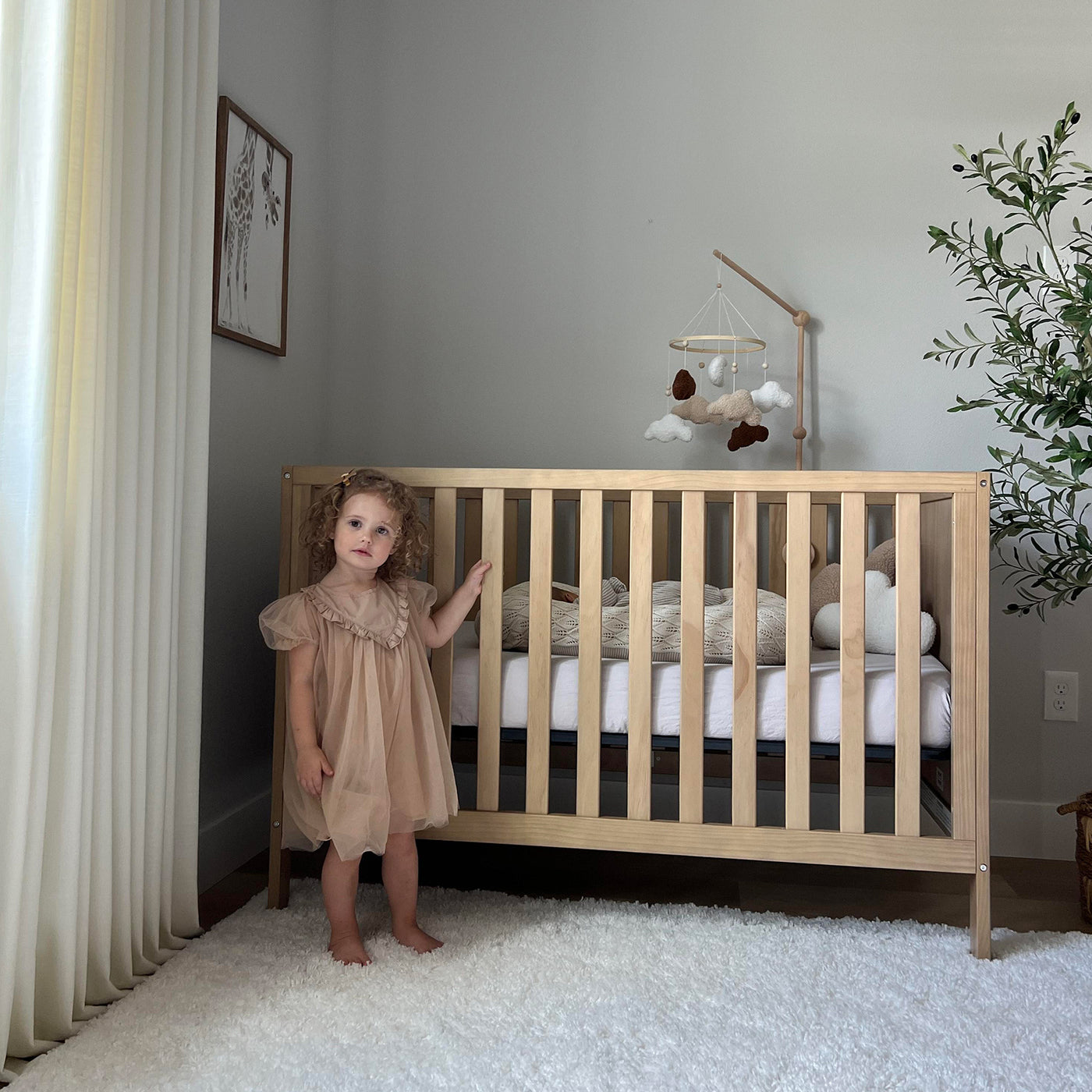 HARPPA Grevia | 5-in-1 Convertible Crib, Best Wooden Baby Crib, Newborn ...