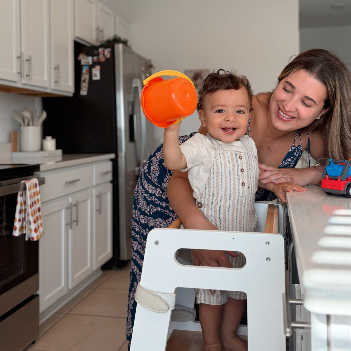HARPPA Nordo | Safe & Stable Montessori Toddler Kitchen Wooden Tower ...